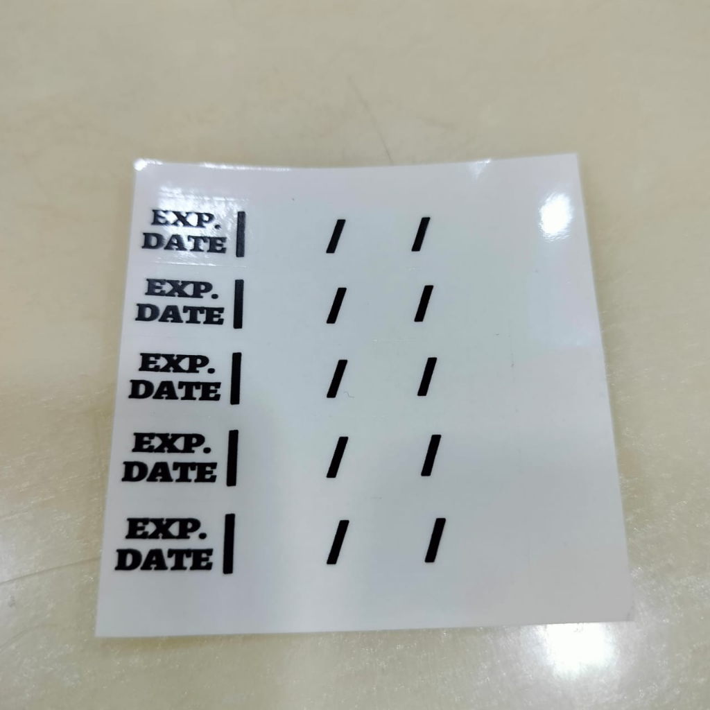 Sticker Expired Date / Tarikh Luput Transparent Saiz 1cm x 5cm | Shopee ...