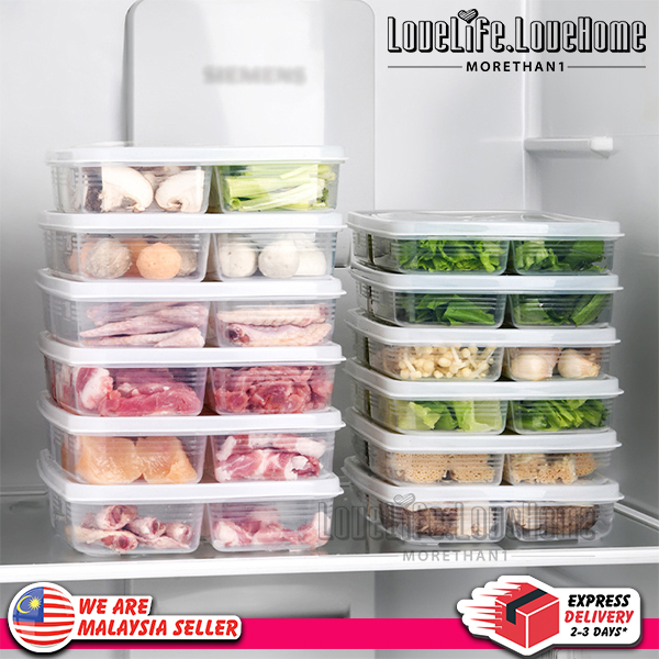 MORETHAN1 food Storage Containers with Lids Plastic Snack Container 4 ...