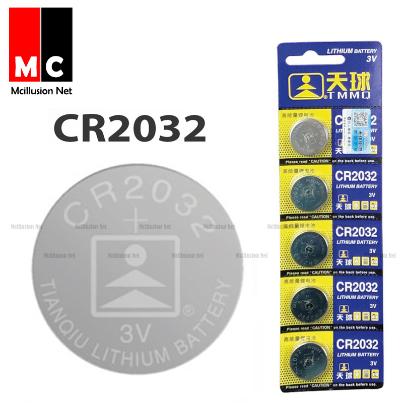 5pcs Lithium CR2032 3V CMOS BIOS Tian Qiu Computer Battery | Shopee ...