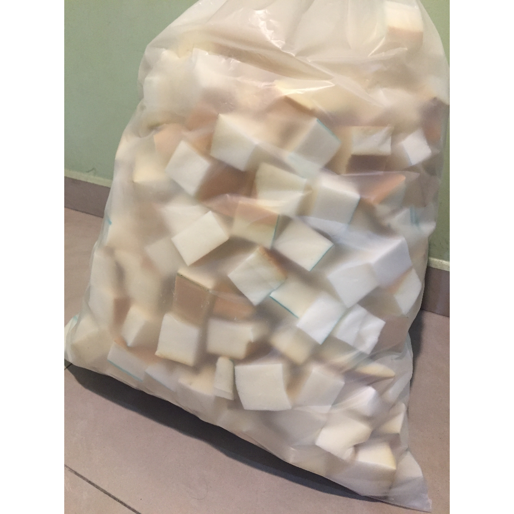 1KG Bean Bag Refill/Foam Cubes/Foam Filling/Bean Bag sofa Fiber/Isi ...