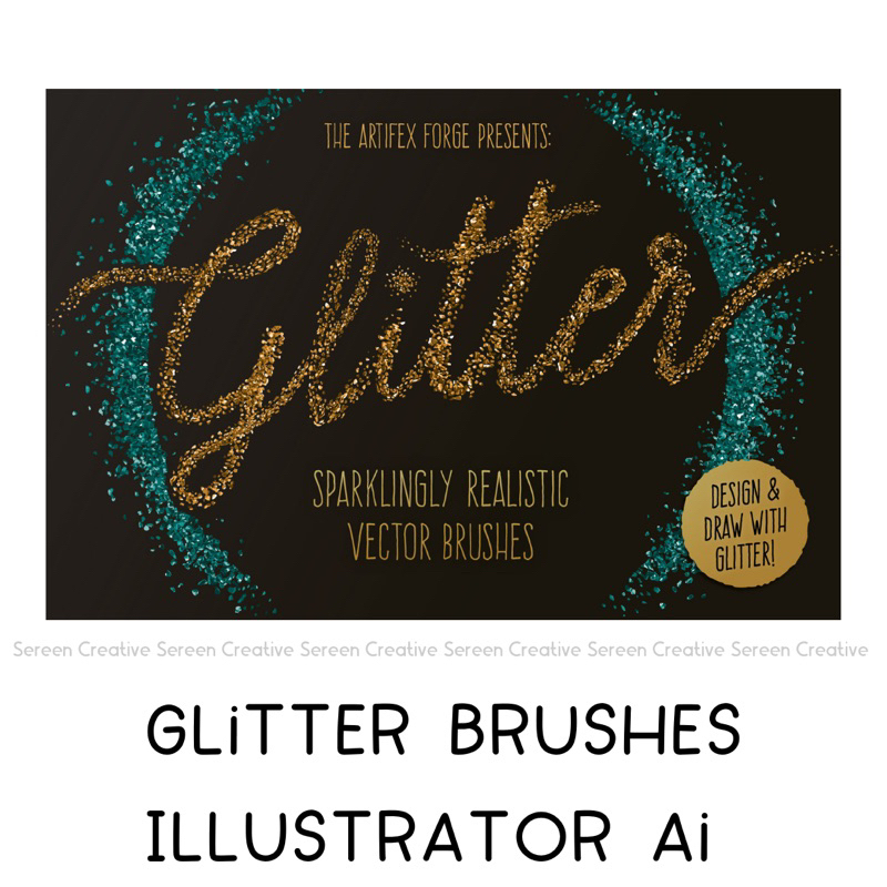 AI12 Glitter Brushes for Adobe Illustrator | Shopee Malaysia