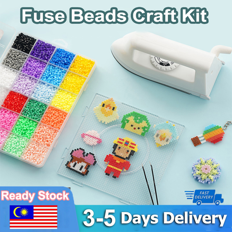 Fuse Beads Kit 12000 2.6mm Beads Craft Set, Creative DIY Kit Multicolor ...