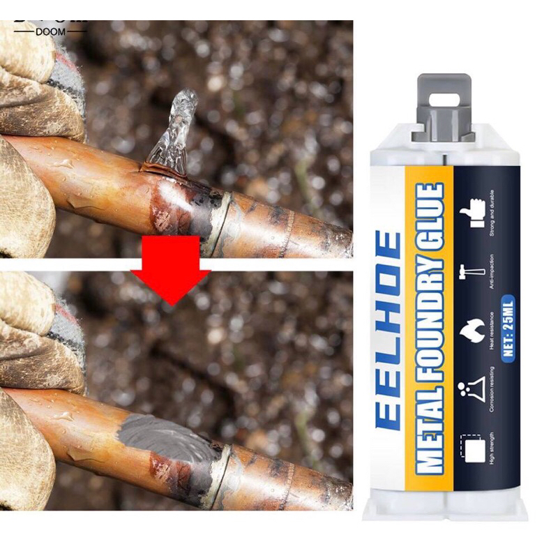 EPOXY ADHESICE GLUE GAM PENGIKAT BESI TEMBAGA ALUMINIUM LOGAM TANGKI ...
