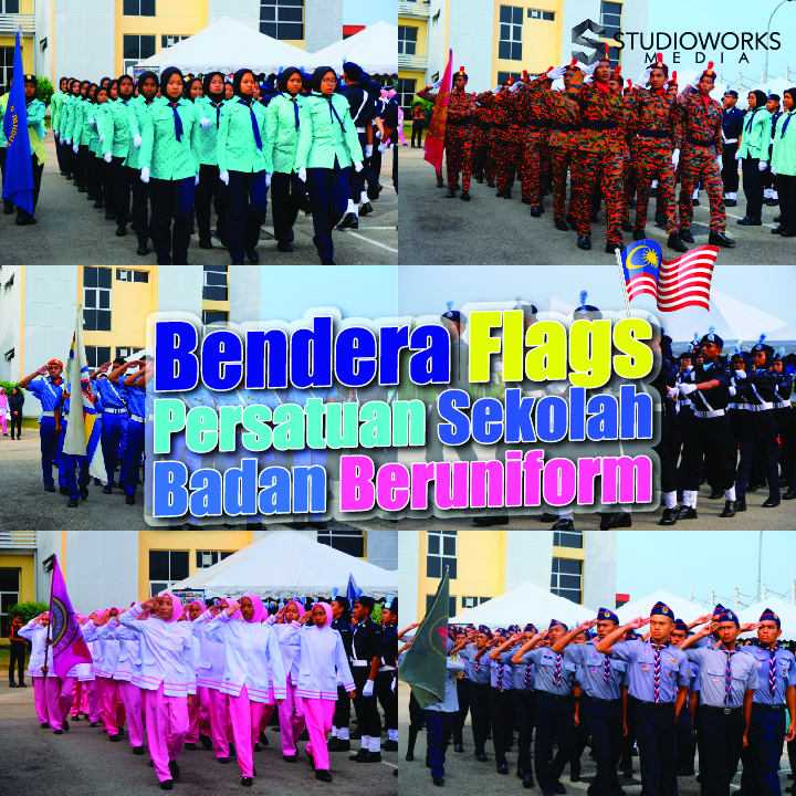 Bendera Flag Persatuan Sekolah Badan Beruniform Pengakap Pandu Puteri ...