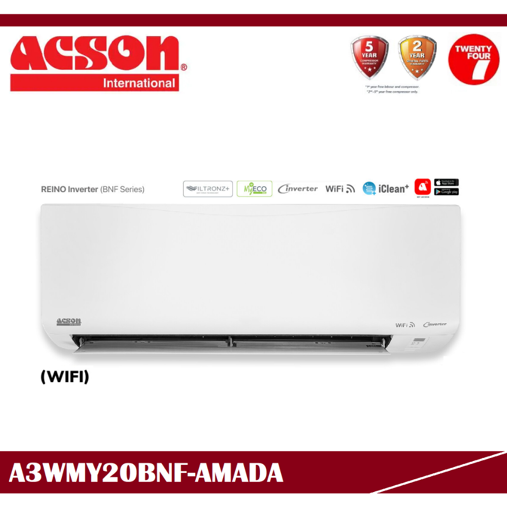 [ Delivered by Seller ] ACSON 2.0HP REINO Inverter Air Conditioner ...