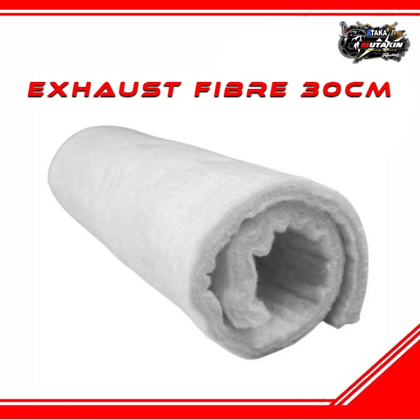 RACING WHITE FIBERGLASS 2 LAYER EXHAUST PIPE EKZOS 30CM | Shopee Malaysia