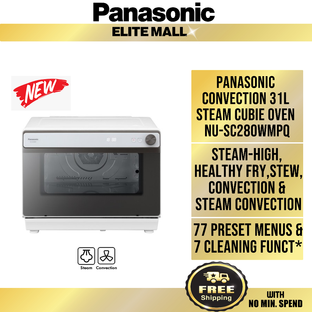 PANASONIC NU-SC280 31L STEAM CONVECTION CUBIE OVEN NU-SC280WMPQ ...