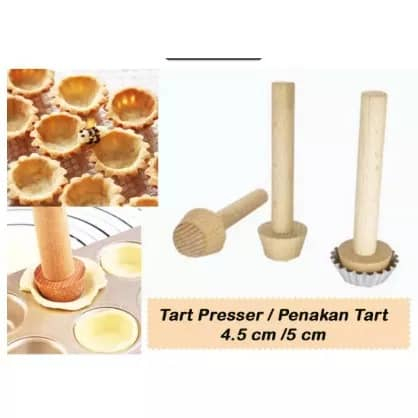 Wooden Tart Presser (4.5cm / 5cm) | Shopee Malaysia