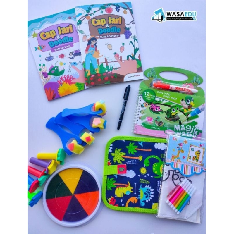 Fingerprint Activity books Buku latihan cop jari 3-6 tahun - Cop Jari ...