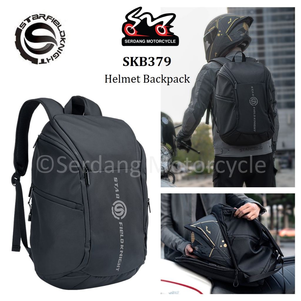 Star Field Knight SKB379 Helmet Backpack Bag With Water Resistance ...