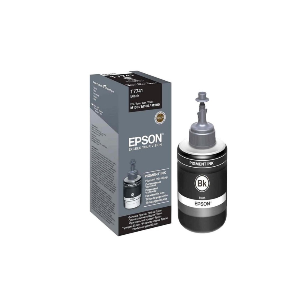 Epson T7741 / 774 Black Ink Bottle for M100, M200 , L605 , L655, L1455 ...