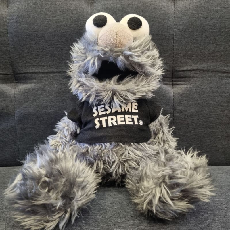 [Ready Stock] Genuine Sesame Street Elmo Grey Color Big Plush | Shopee ...