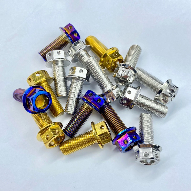(1BIJI)SKRU BRACKET CALIPER BREK FORK ARM DEPAN BELAKANG ORIGINAL HENG ...