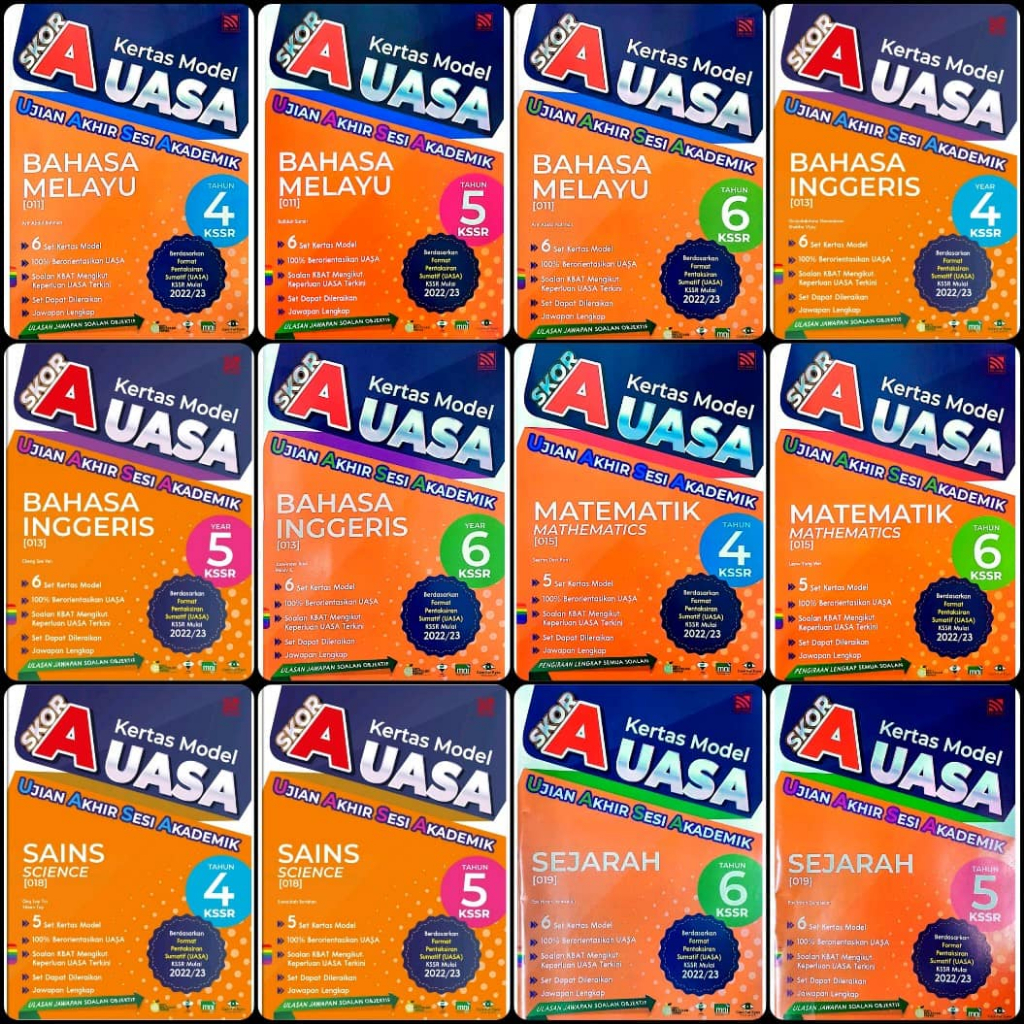 Skor A Kertas Model Uasa 2023 Tahun 4 5 6 [pelangi] Shopee Malaysia
