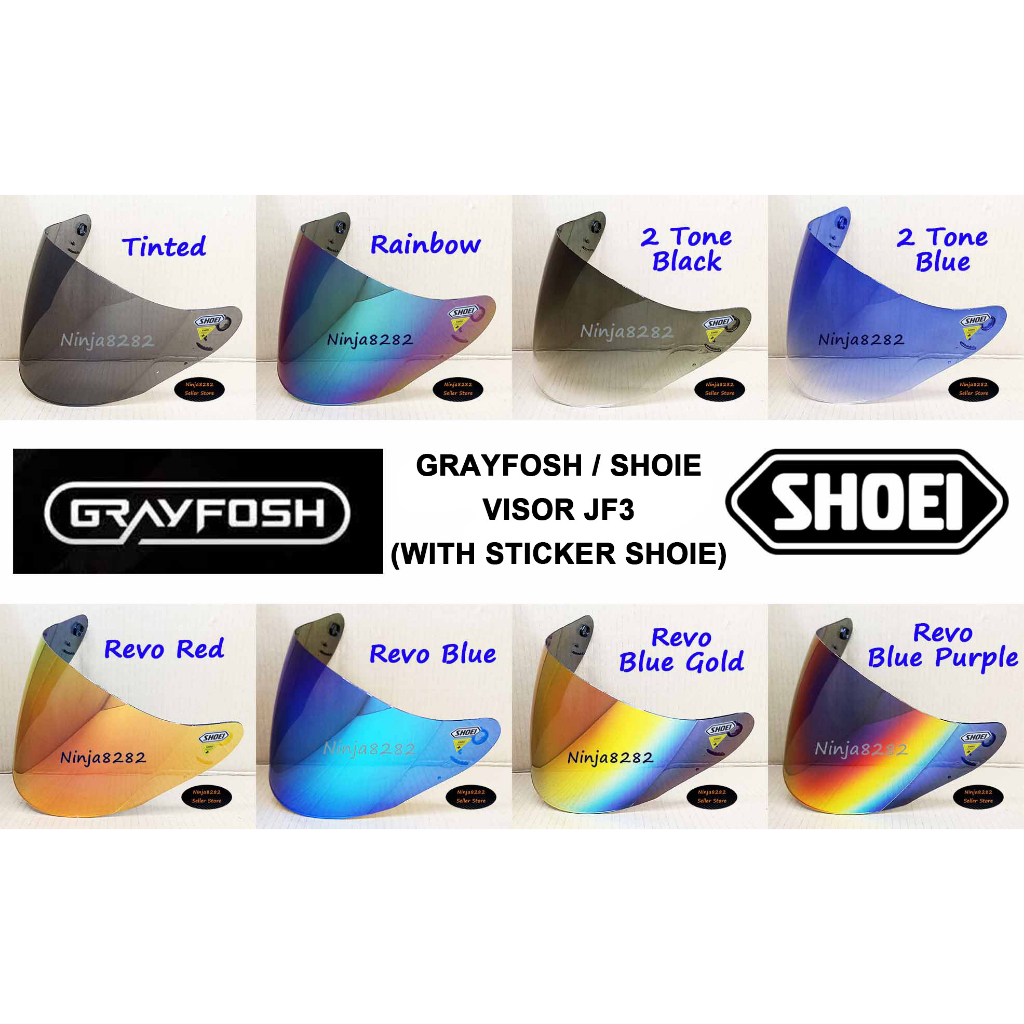 Visor JF3 (With Sticker Shoie Left / Right) JF3 JSTREAM J STREAM JFORCE ...