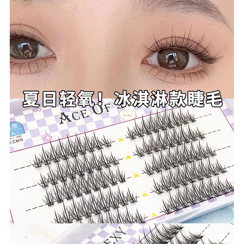Fairy Eyelash Individual Lashes Natural Fluffy False Eyelashes Comics ...
