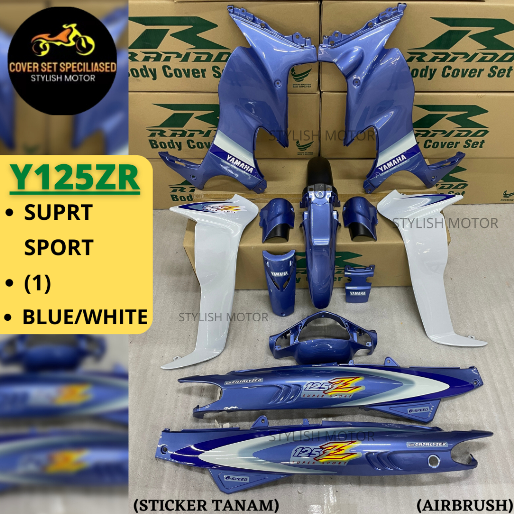 (STICKER TANAM/AIRBRUSH) RAPIDO COVER SET YAMAHA Y125 125ZR Y125ZR ...
