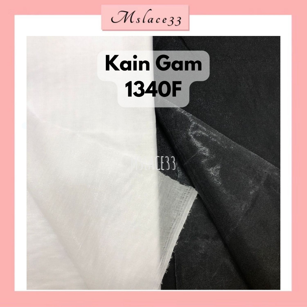 Kain Gam Nipis 3610F / Interlining 3610F Putih Hitam | Shopee Malaysia
