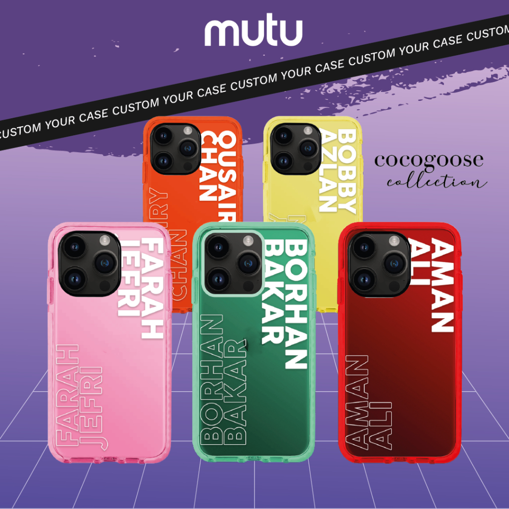 Cocogoose - Customisable Name Colored Phone Case (Powered by Neon Basic) Compatible with ...