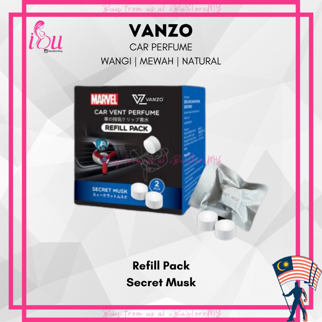 Vanzo Marvel Venzo Car Perfume Perfum Refill Vent Bathroom Toilet Air ...