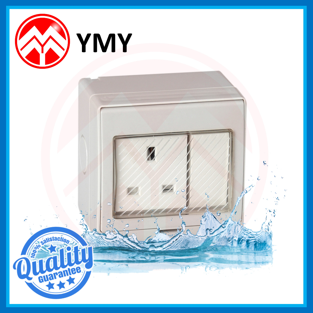 Waterproof 13A Outdoor Electrical Switch Socket Power Point Plug Wall ...