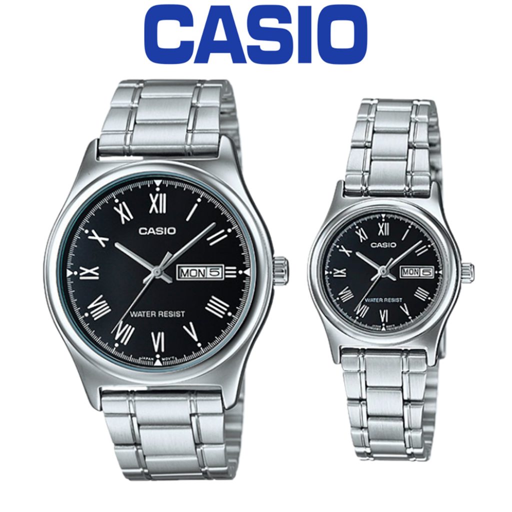 Casio Couple Watch Mtp V006d 1b And Ltp V006d 1b Shopee Malaysia