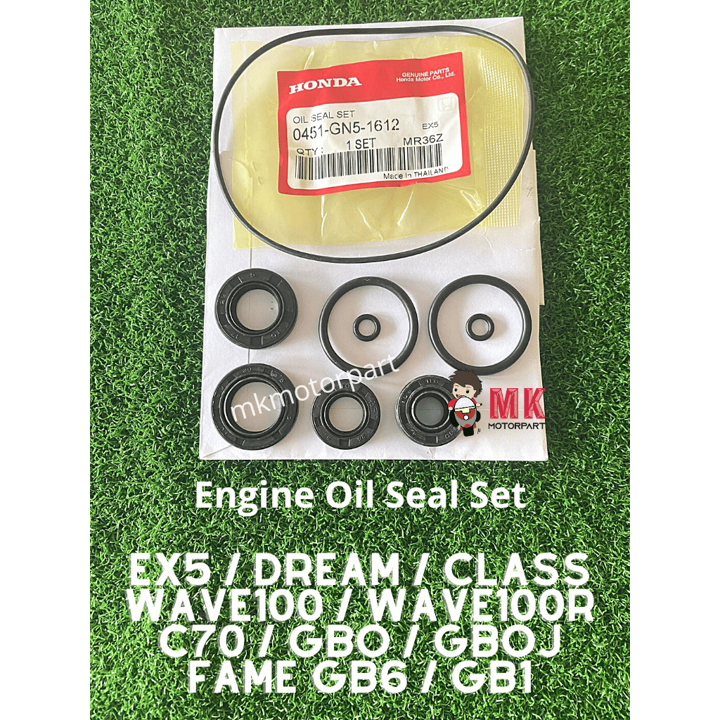(Set) Engine OIL SEAL Complete Set Honda EX5 Hi Power Dream Class Wave100 Wave100R C70 C70z GBO ...