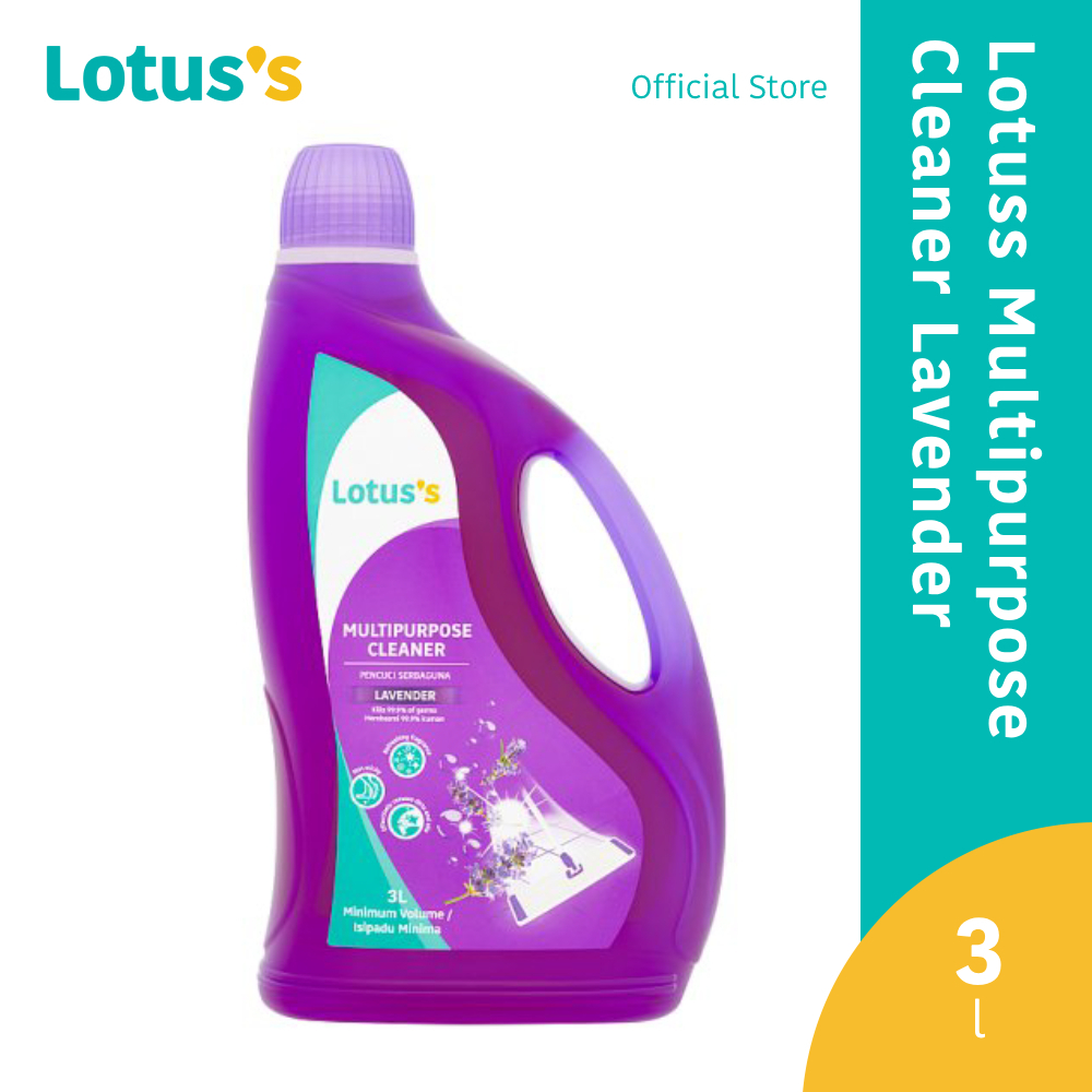 Lotuss Multipurpose Cleaner - Lavender (3L) | Shopee Malaysia