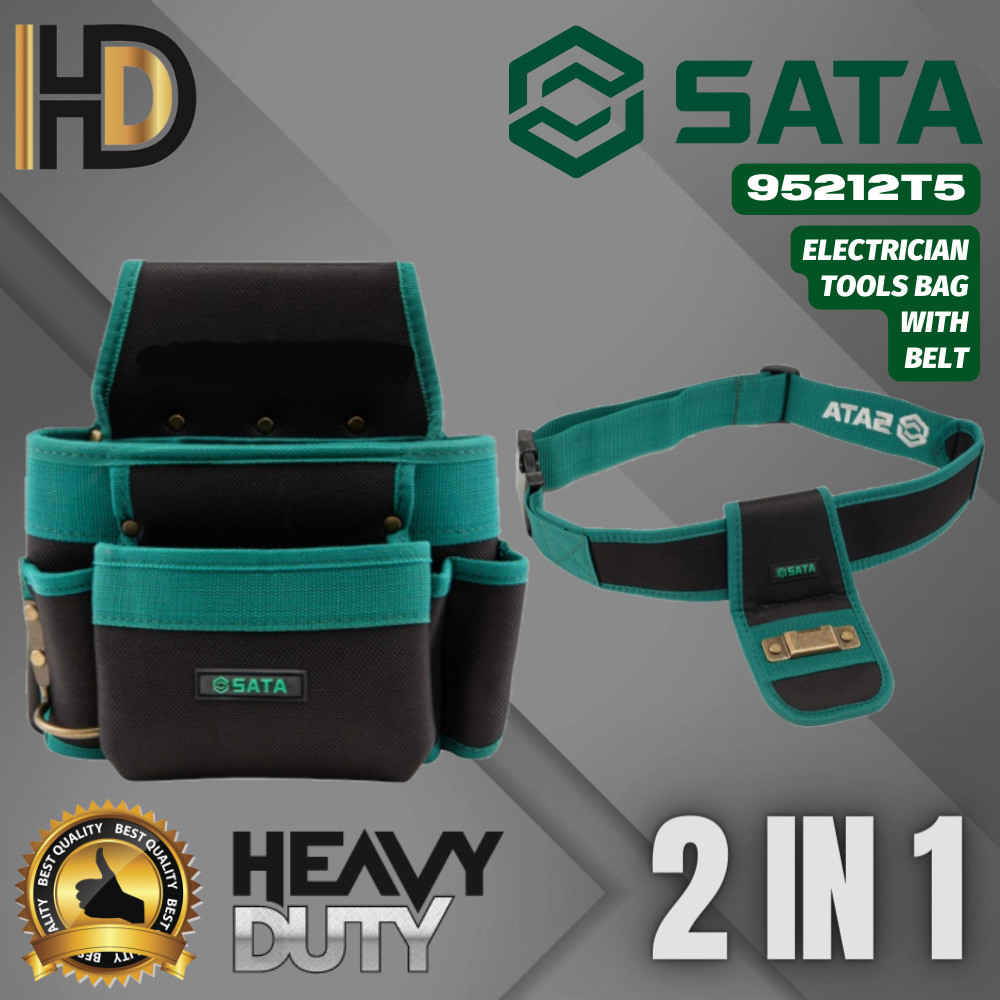 SATA 6 Pocket Belt Pouch + Working Belt With Measure Hook / 95212T5 ...