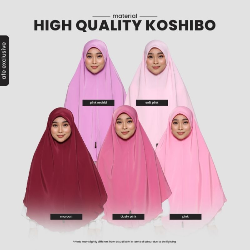 (PINK) AFE KAIN SAHAJA TUDUNG LABUH SEKOLAH AGAMA KOSHIBO TAK BERJAHIT ...