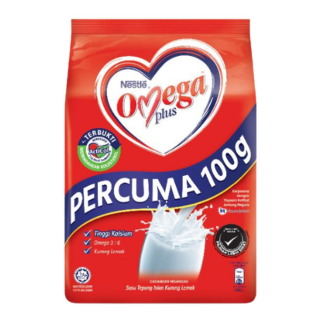 Nestle Omega Plus Milk Powder 1kg free 100gm | Shopee Malaysia