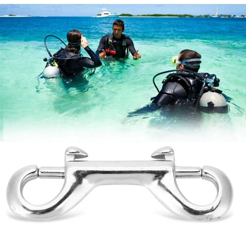 Stainless Steel 316 Scuba Diving Double Ended Hook Snap Bolt Kit Quick ...
