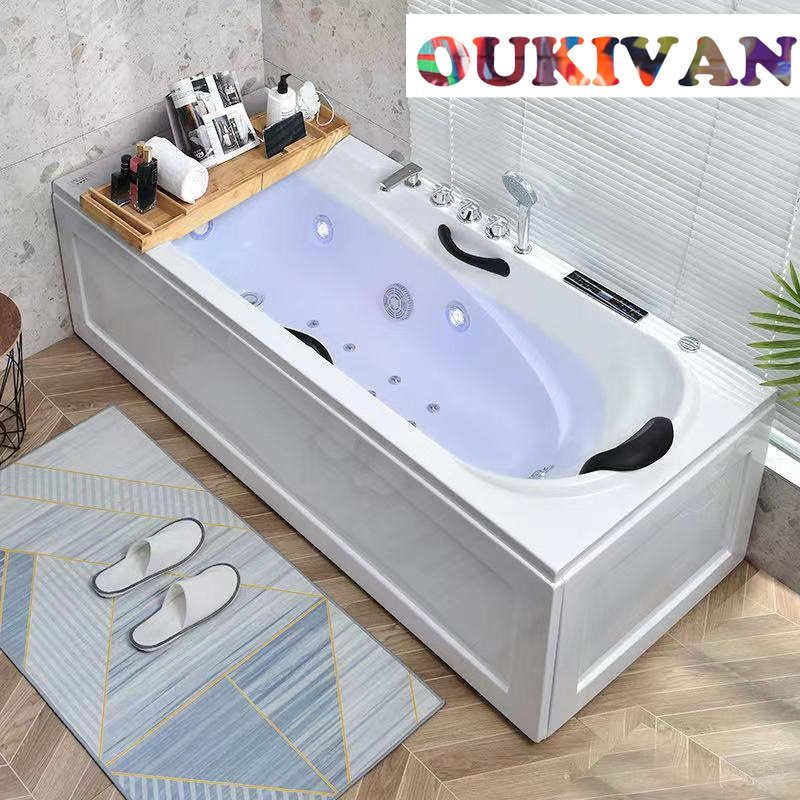Jacuzzi Massage Bathtub Relaxing SPA Free Standing Tab Mandi With Led ...