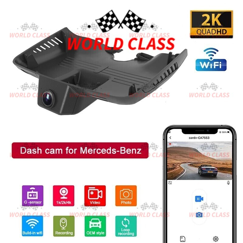 🔥2K QHD 24-Hours Recording🔥Mercedes-Benz C300 C200 W206 OEM Design Wifi ...