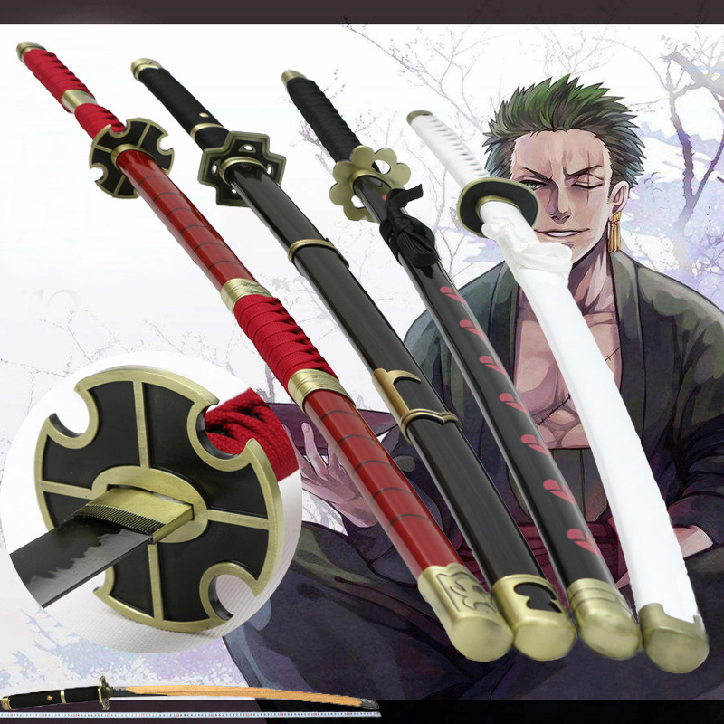 (Local) Zoro One Piece Roronoa Toys Wooden Luffy Meito Wado Ichimonji ...