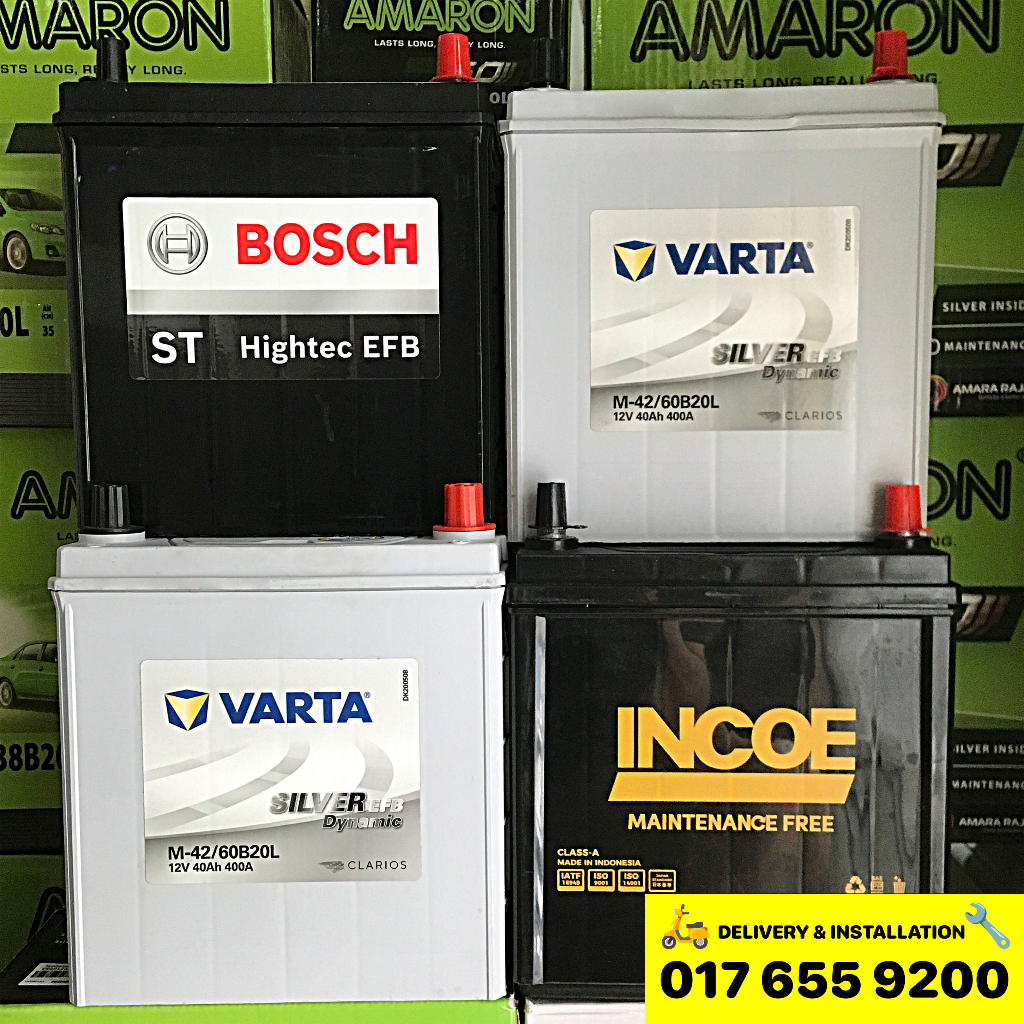 BATTERY M42 MYVI BATERI NS40ZL EFB FOR START STOP ENGINE | Shopee Malaysia