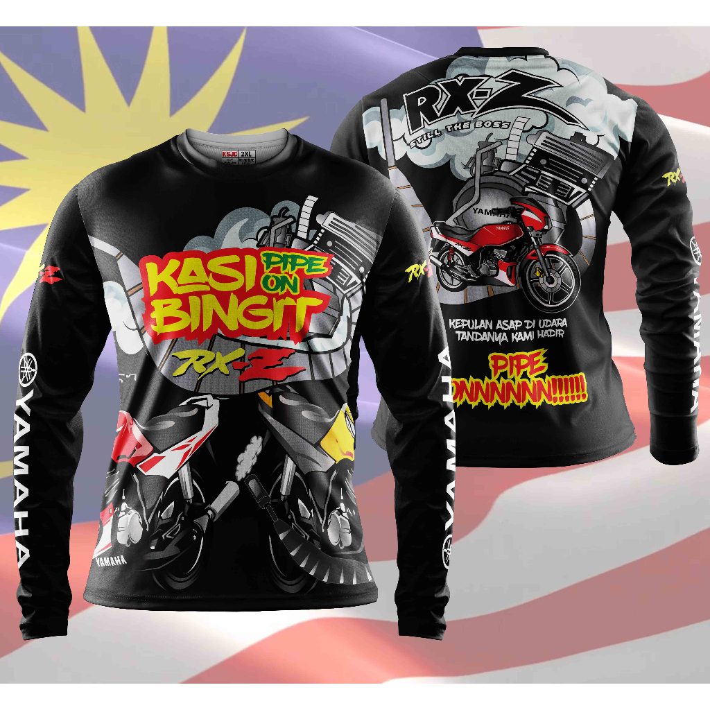 🇲🇾 Penghantaran dari kuantan,Pahang - Baju Yamaha RXZ Kasi Bingit 2023 ...