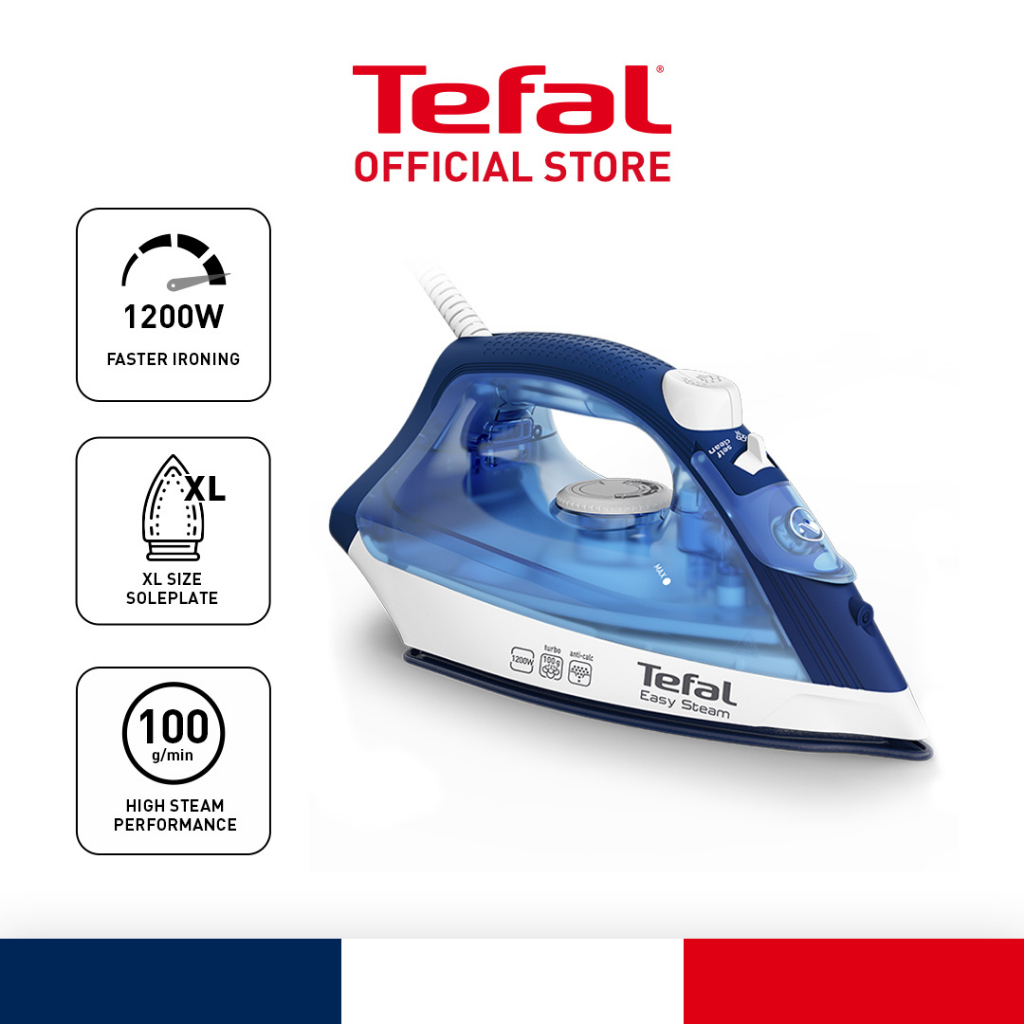Tefal Easy Steam Iron (1200W) FV1941 | Shopee Malaysia