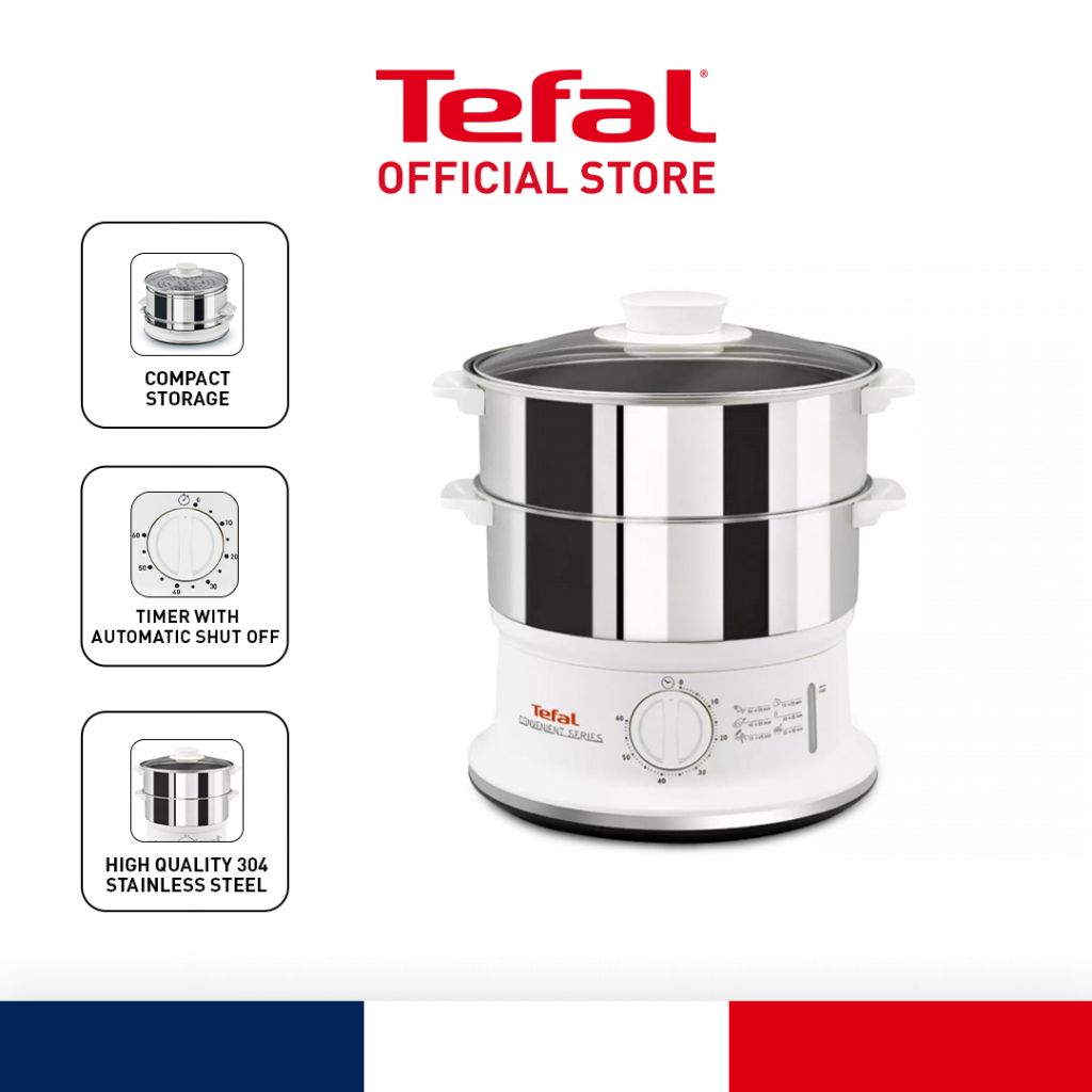 Tefal Convenient Steamer Stainless Steel (VC1451) | Shopee Malaysia