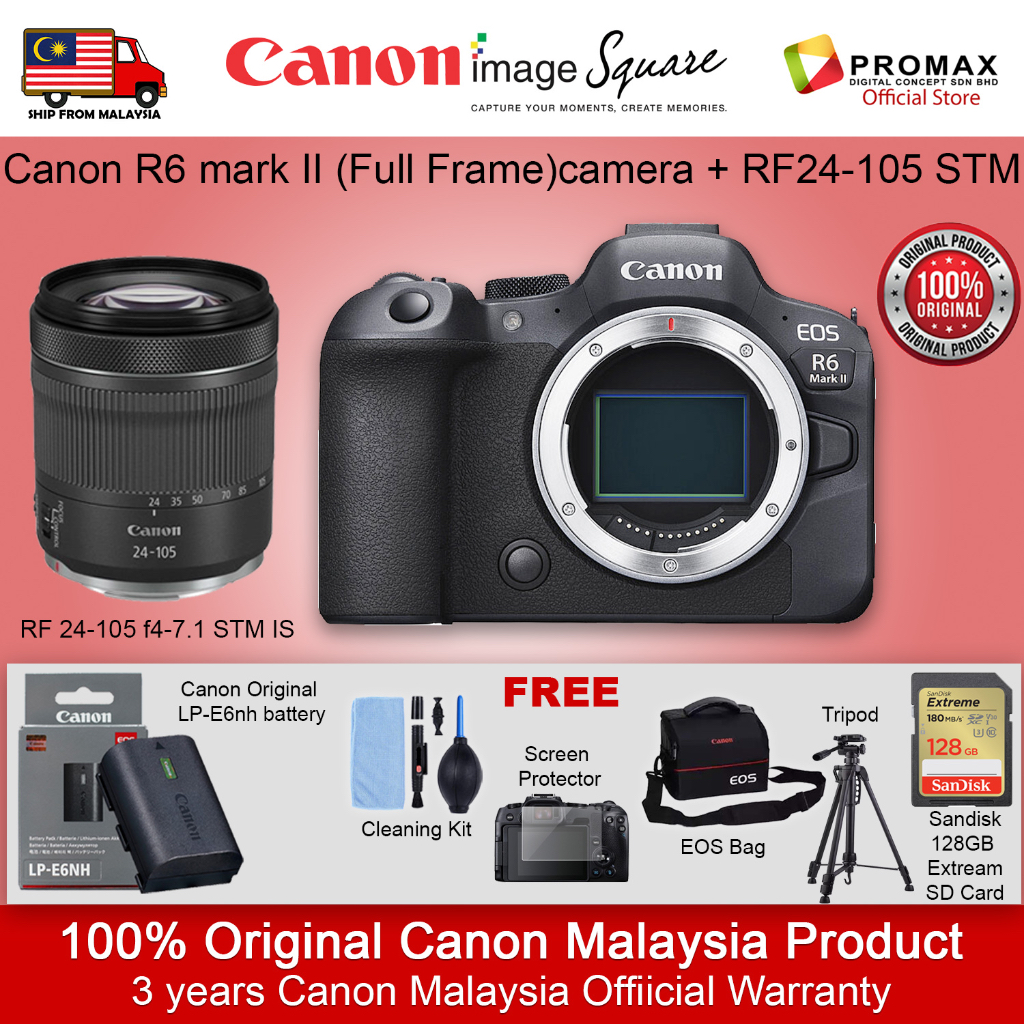 Canon EOS R6 II R6II Full Frame mirrorless camera R6 MKII (Canon ...