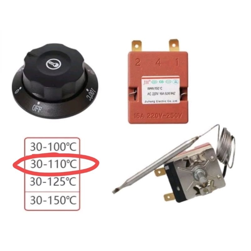 THERMOSTAT SWITCH (30'C - 110'C) USE FOR OVEN (Less 30%) | Shopee Malaysia