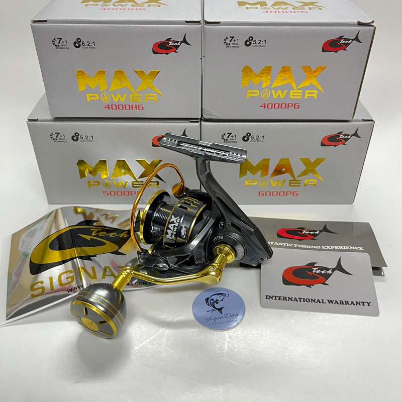 GTECH MAX POWER SW SPINNING REEL WITH 1 YEAR WARRANTY | Shopee Malaysia