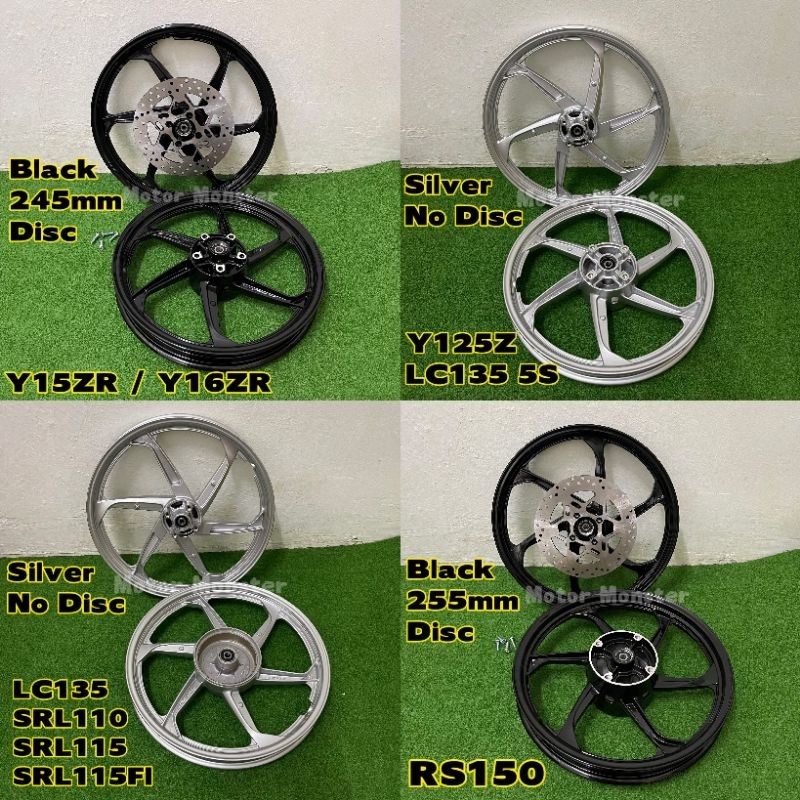 ENKEI 6 Batang Sport Rim - LC135 /Y125Z / RS150 /RSX150 /Y15ZR /Y16ZR /Y16ABS /LC5S / SRL110 ...