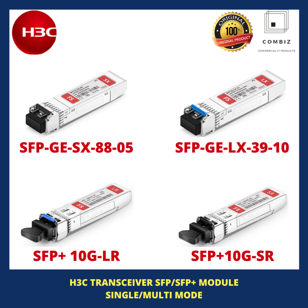 H3C Transceiver SFP/SFP+ Module Single/Multi Mode (1G / 10G) | Shopee ...