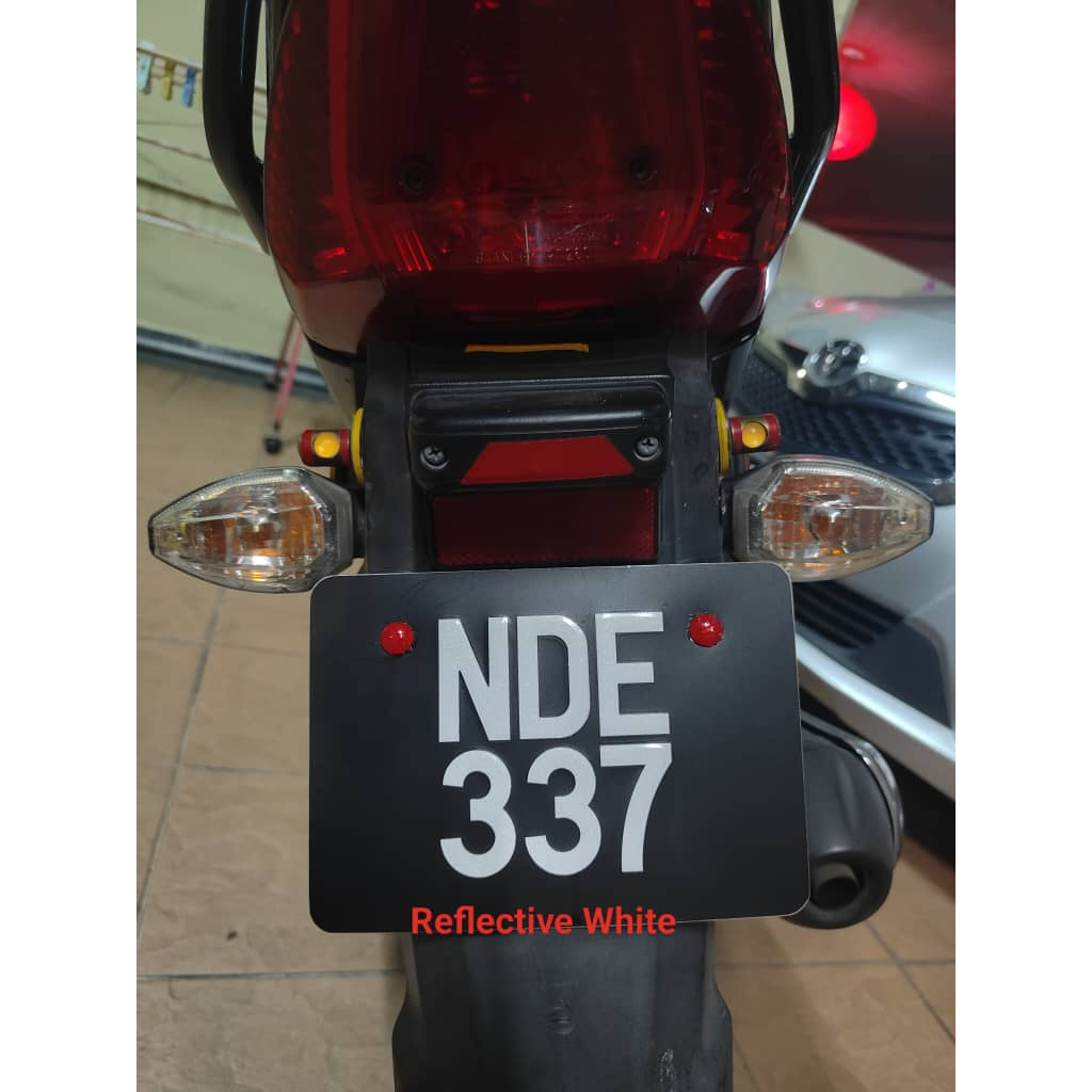 JPJ Approved 100% Square Shape Plate Aluminium Punch Motorcycle ...