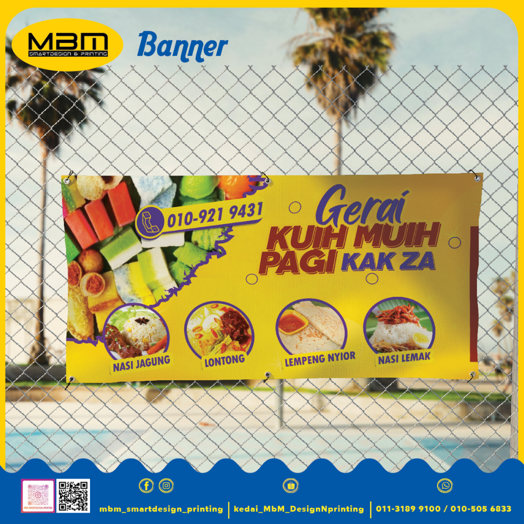 MBM ~ Banner 1PCS dan BORONG, kami Design dan print (Pos Dari Kuala ...