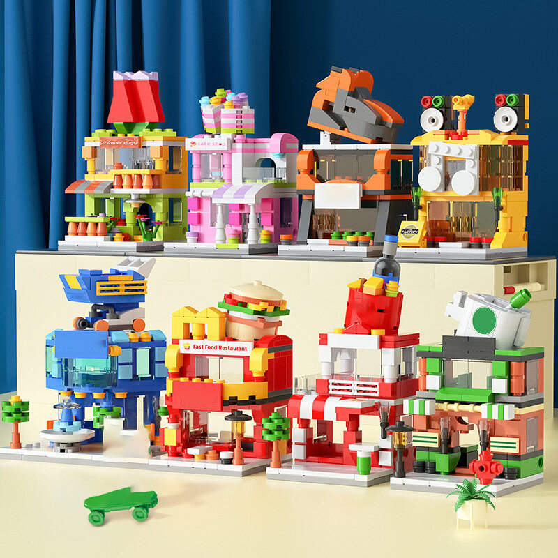 Street View Building Block Mini City Block City Building ...