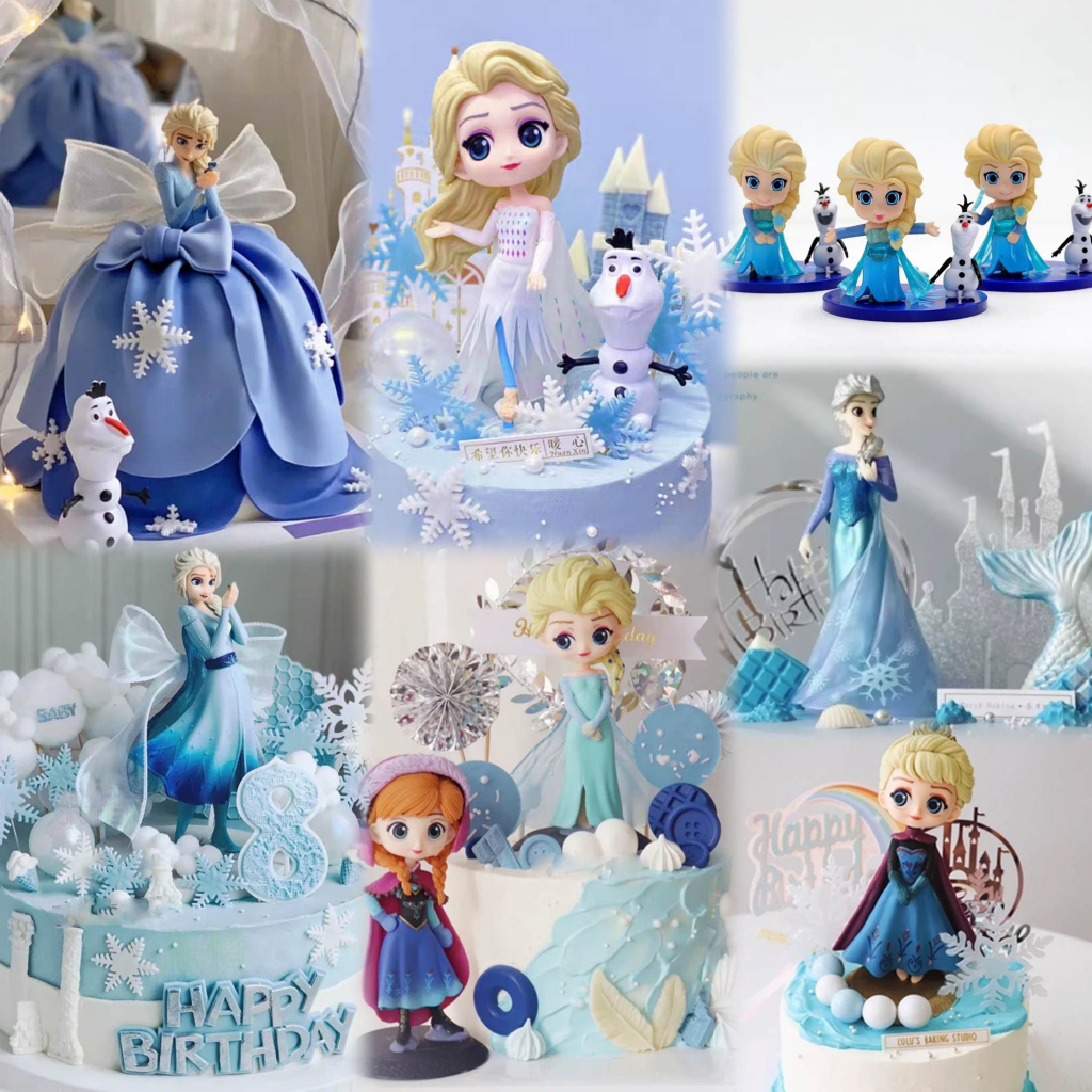 Frozen Elsa Cake Topper Elsa Cake Decoration Elsa Cake Deco Anna Cake ...
