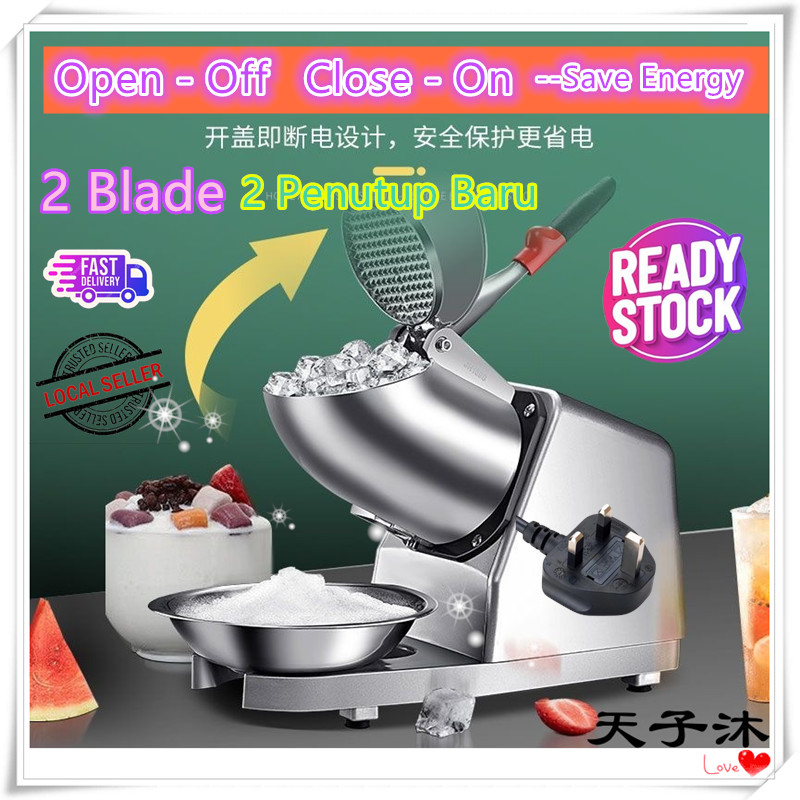 New 2 blade 2 Cover ice crusher machine ABC mesin ice shaver mesin ice ...