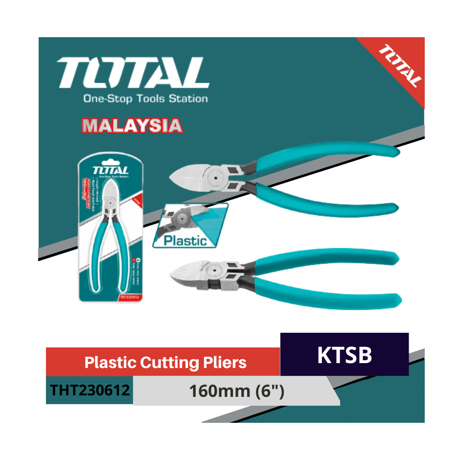 TOTAL THT230612 Plastic Cutting Pliers | Shopee Malaysia